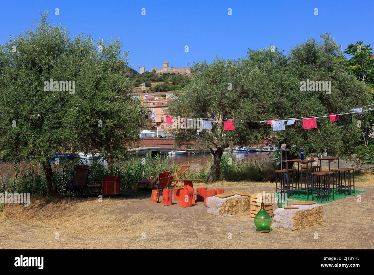 The 12th-century hillside Castle of Serravalle (Malaspina Castle) in ...