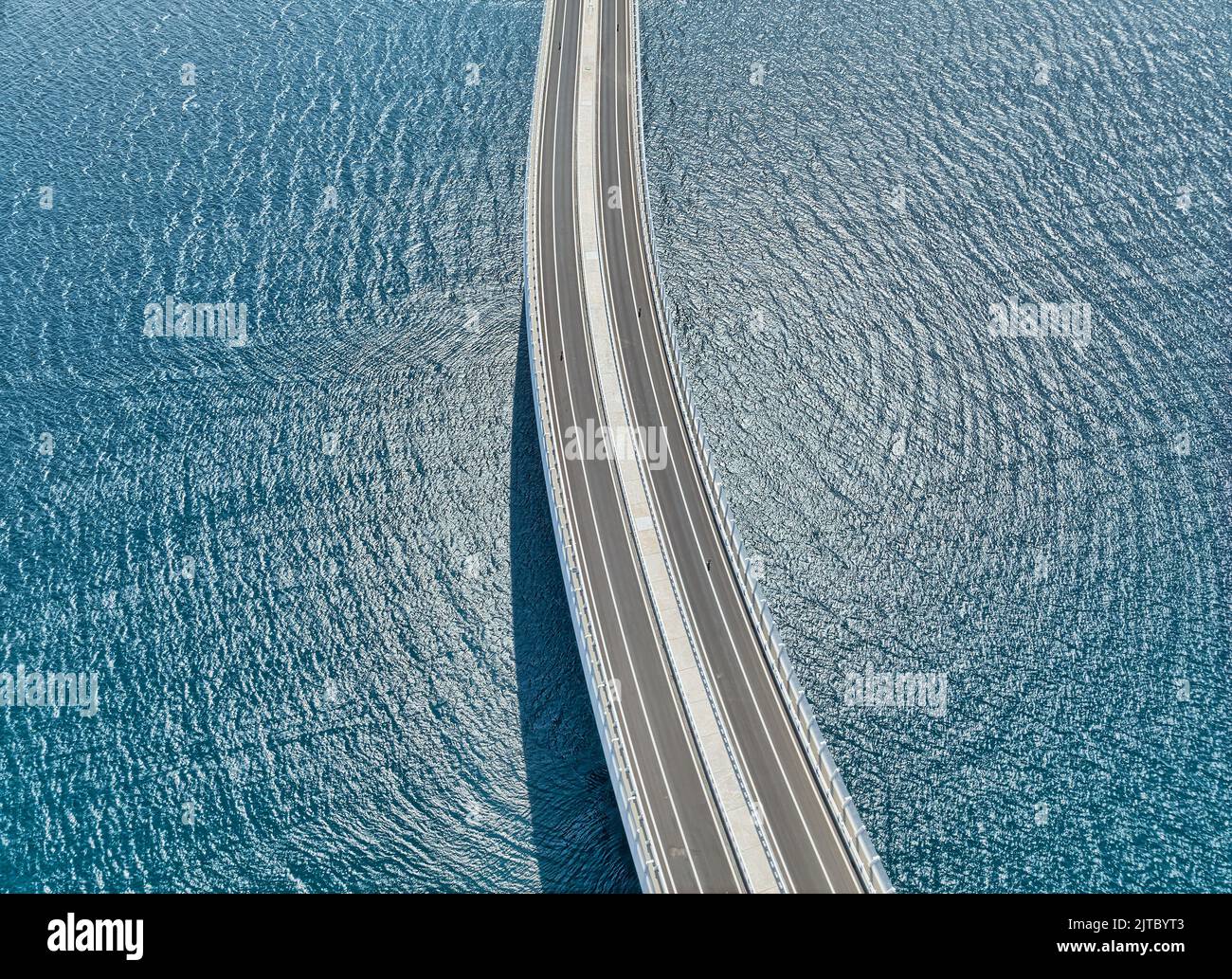 Aerial Detail Of The Peljesac Bridge Stock Photo Alamy
