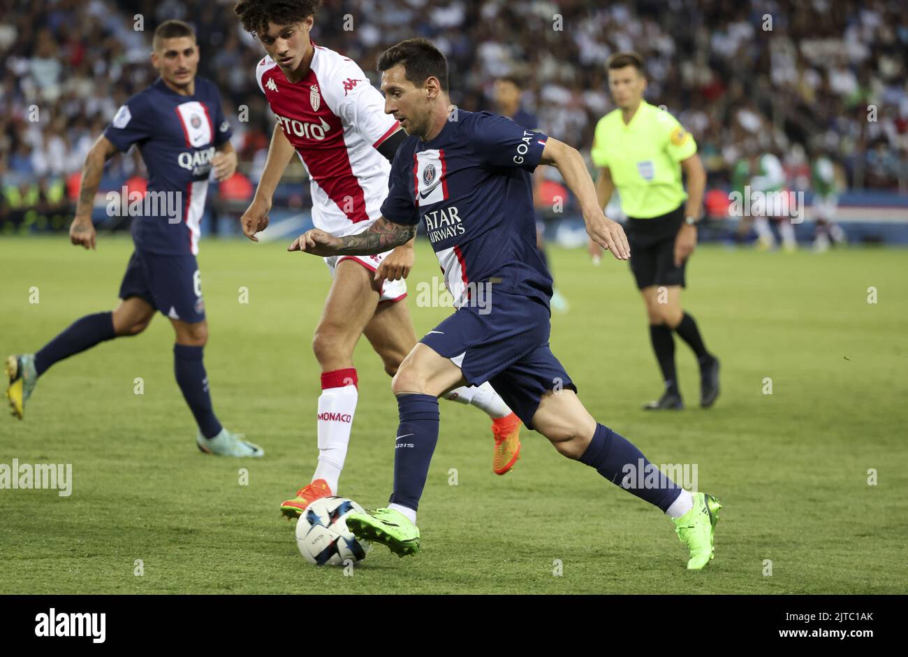 Lionel Messi of PSG during the French championship Ligue 1 football ...