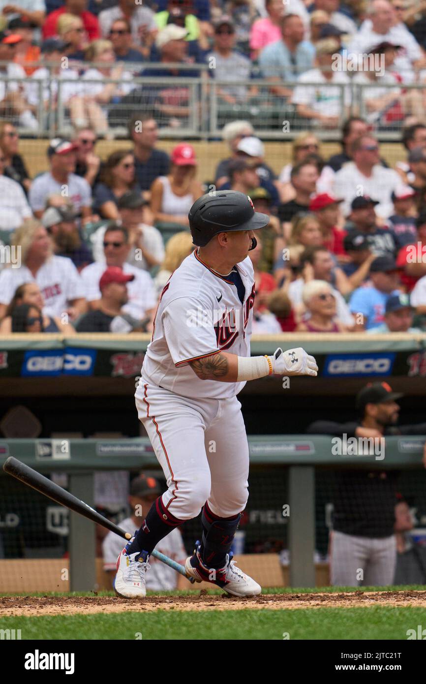 Minneapolis, US, August 28 2022: Minnesota designated hitter Jose ...