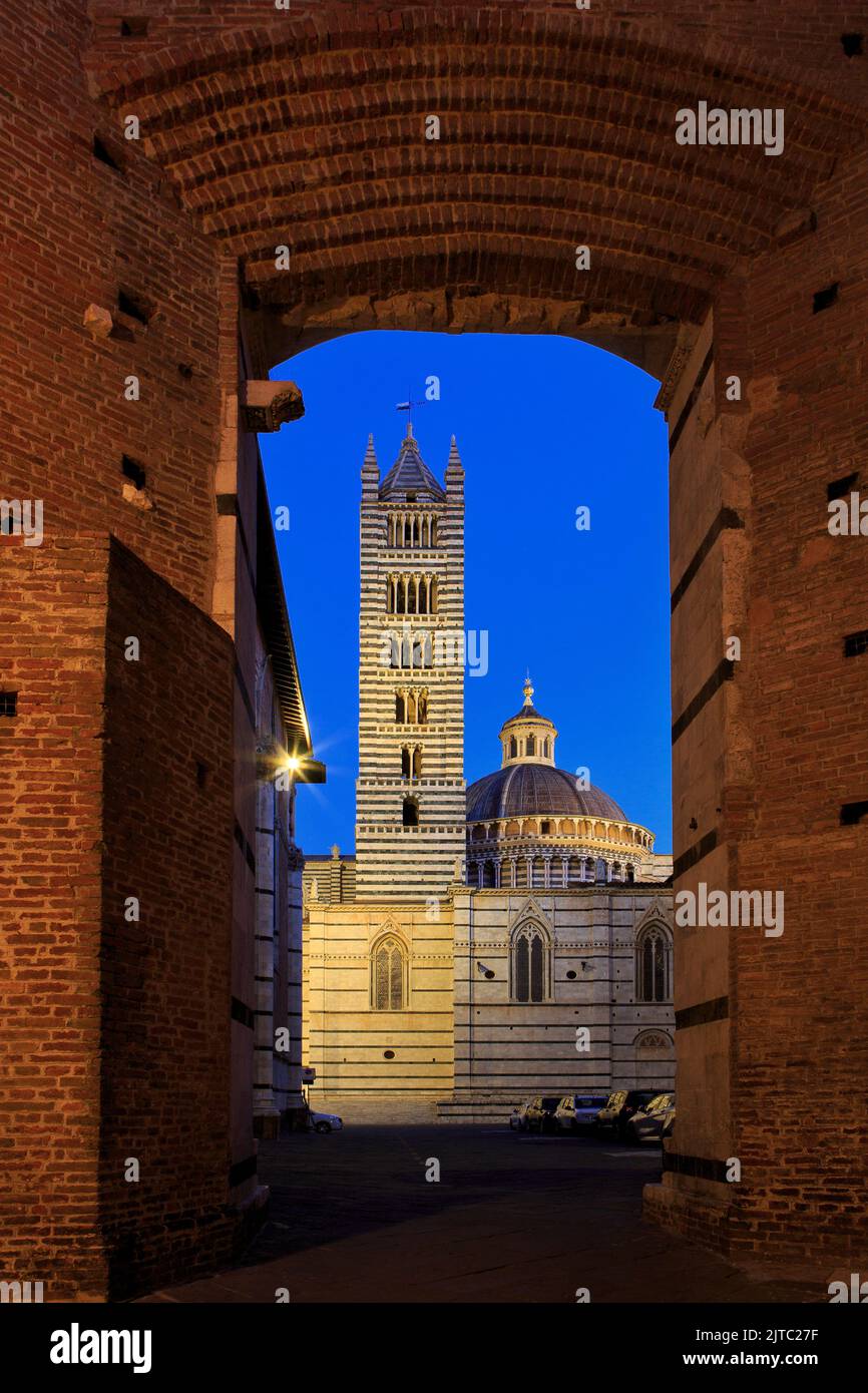 The 13th-century Italian Gothic Siena Cathedral (a UNESCO World ...