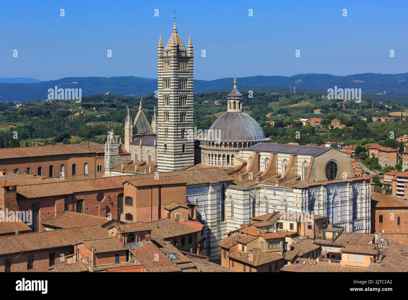 The 13th-century Italian Gothic Siena Cathedral (a UNESCO World ...