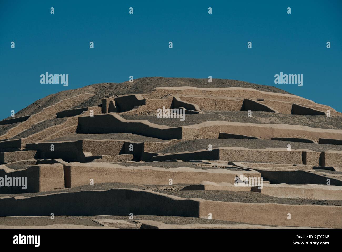 A beautiful shot of the The Pyramid at Cahuachi, Peru Stock Photo - Alamy