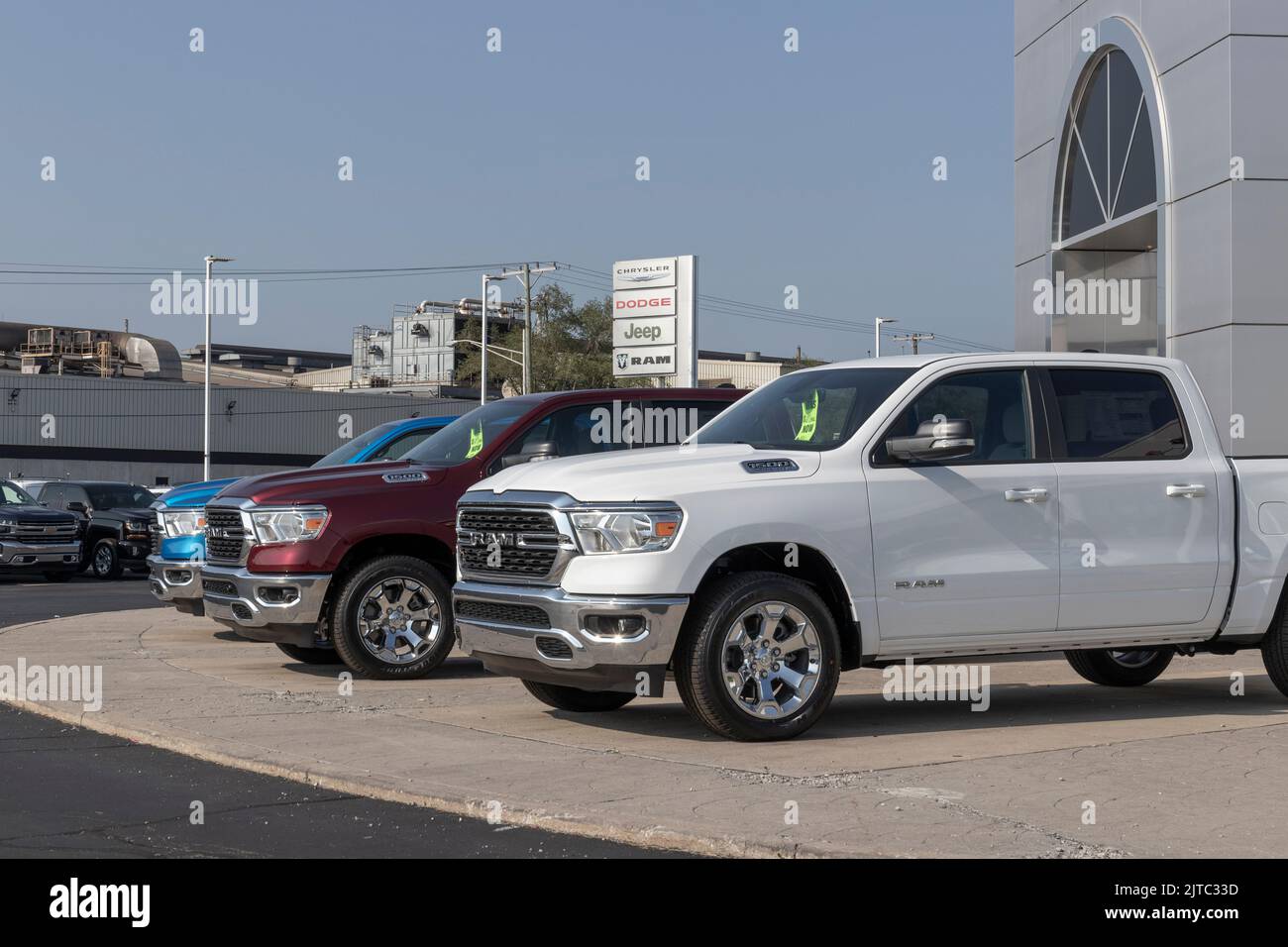 Kokomo - Circa August 2022: Ram 1500 display at a Stellantis dealership ...