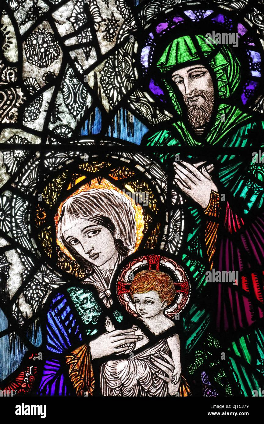 Detail of the famous Harry Clarke stained glass windows at An Diseart ...