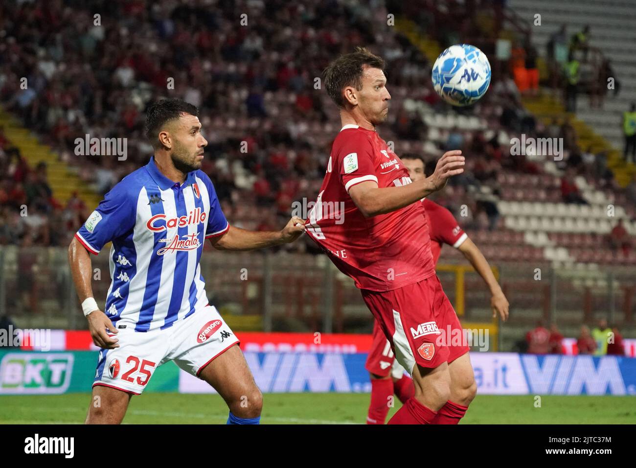Perugia, Italy. 28th Aug, 2022. picino raffaele (n.25 bari ssc) v ...