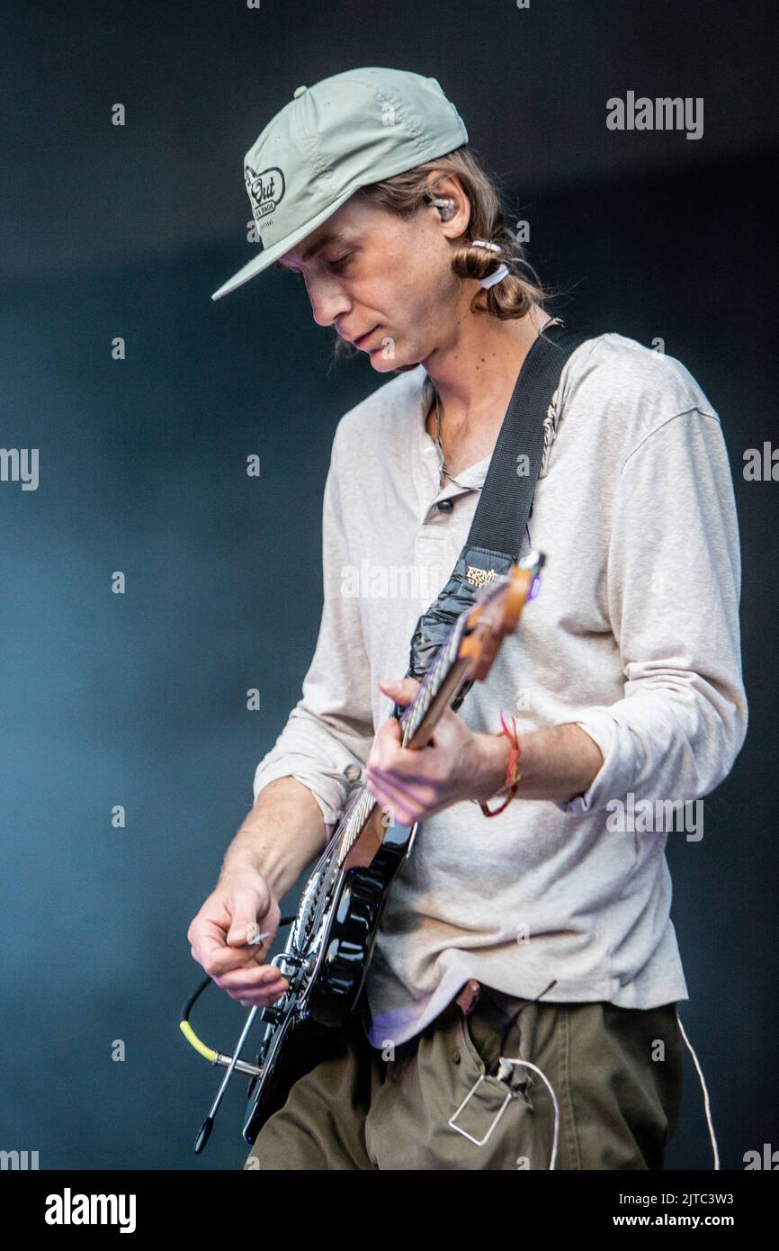 Turin Italy. 28 August 2022. The American band DIIV performs live on ... Turin Italy. 28 August 2022. The American band DIIV performs live on ...