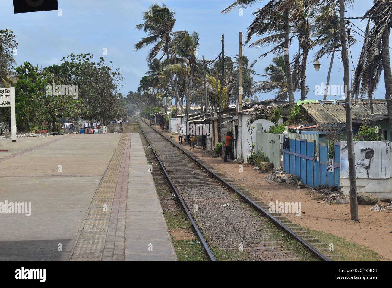 A railway station in Colombo. The Railway Network was introduced by the ...
