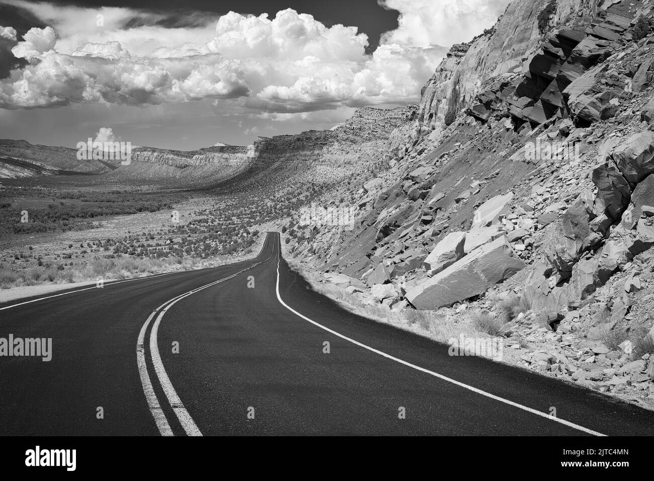 Utah route 95 Black and White Stock Photos & Images - Alamy