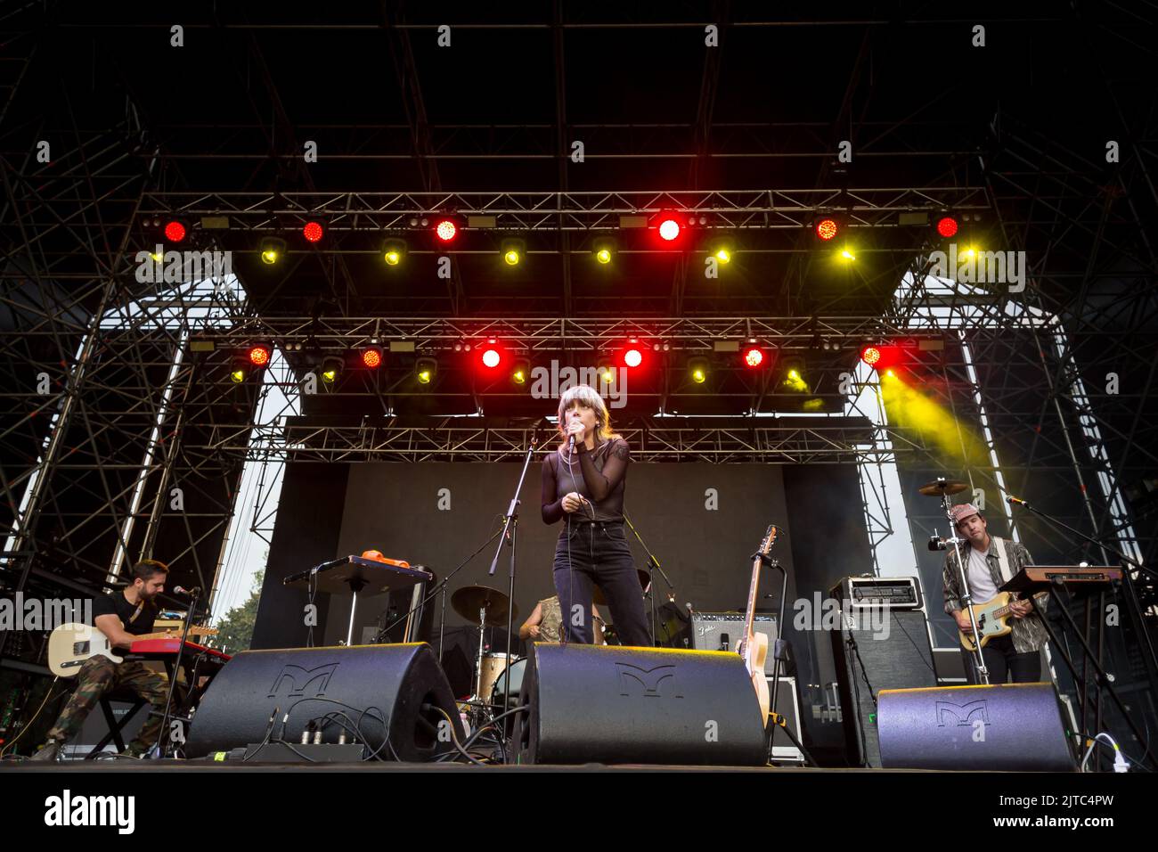 the band hurray for the riff raff performs live in Turin during the ...