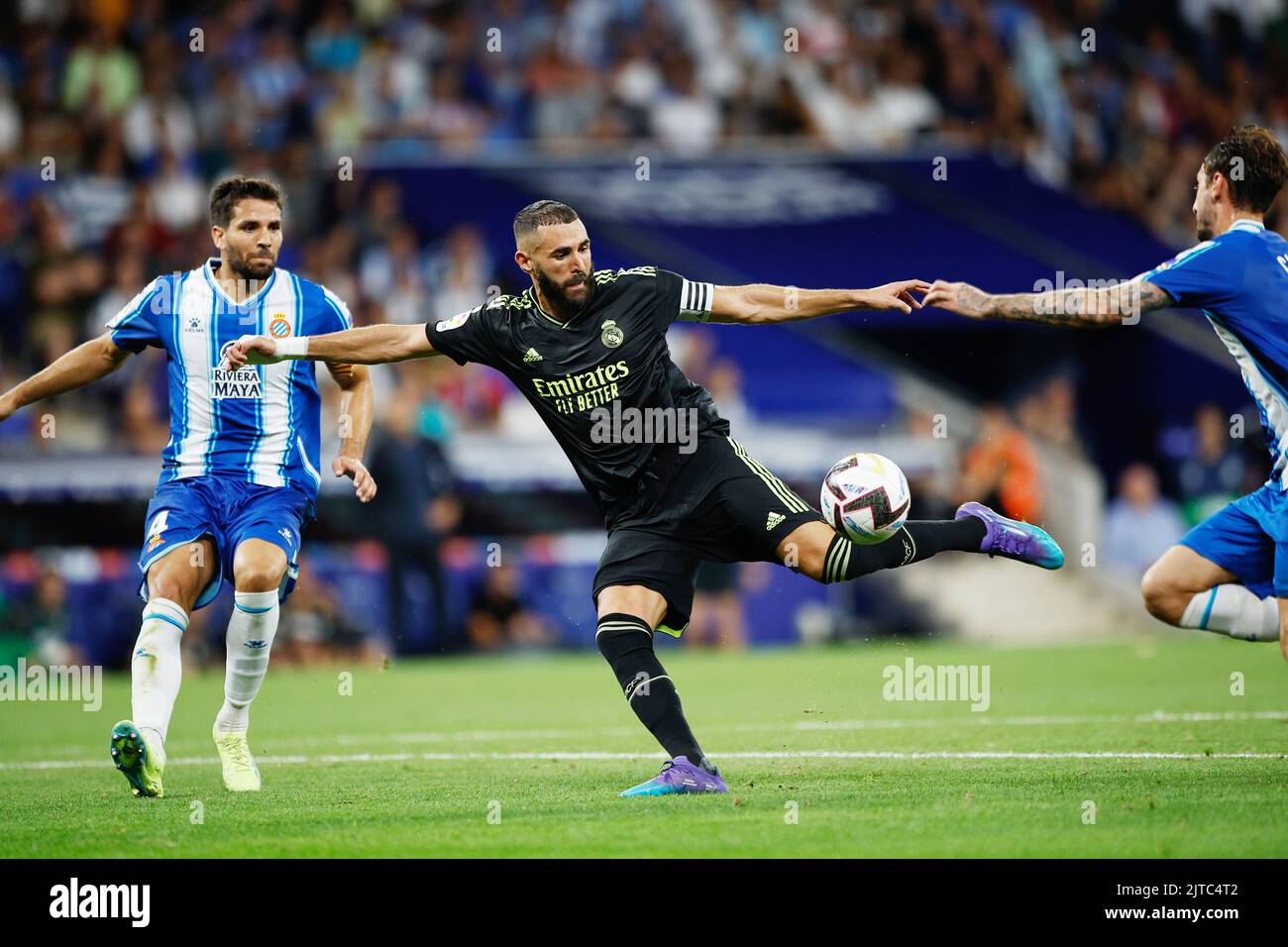 Karim Benzema of Real Madrid during the Spanish championship La Liga ...