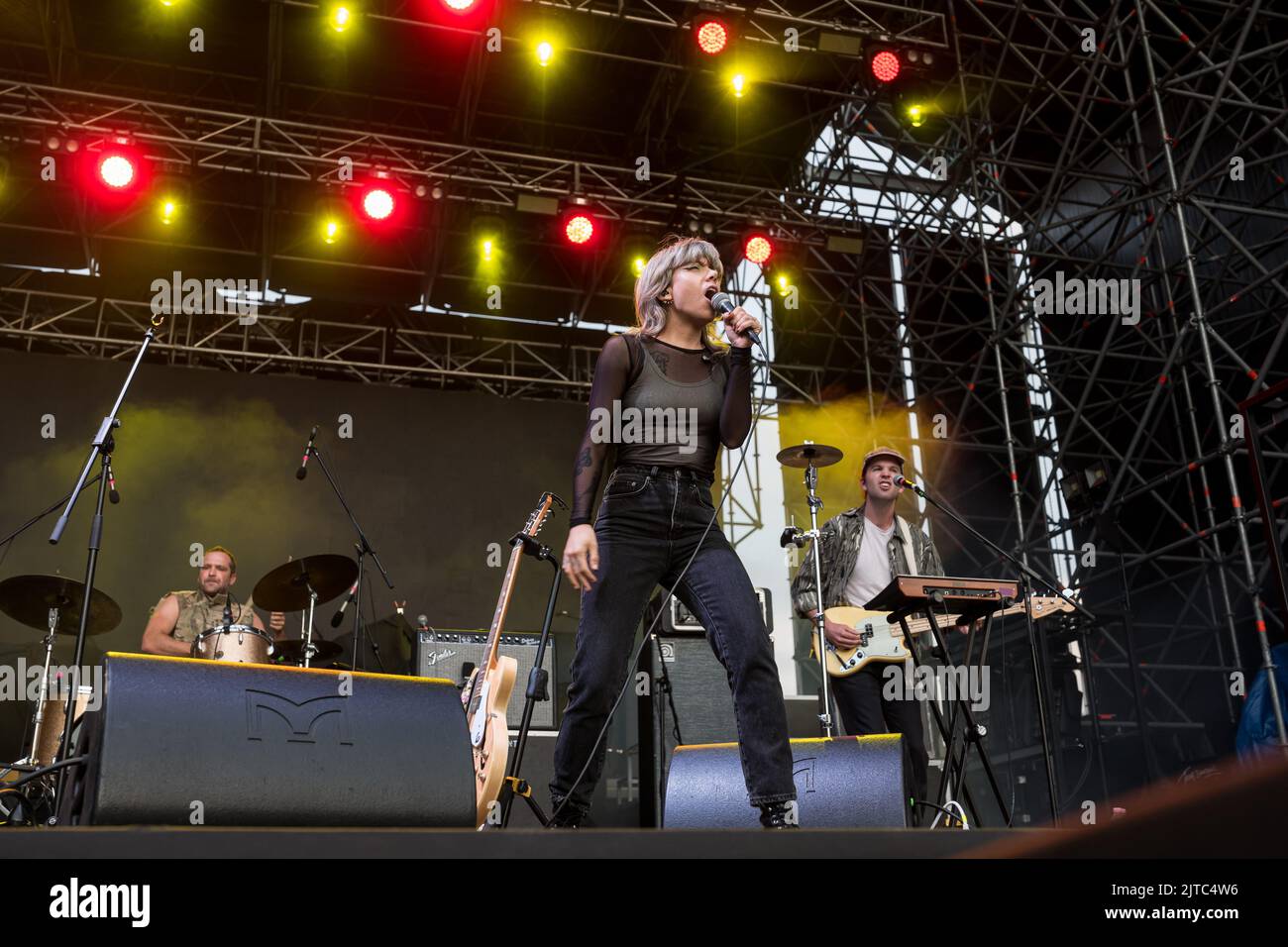 the band hurray for the riff raff performs live in Turin during the ...