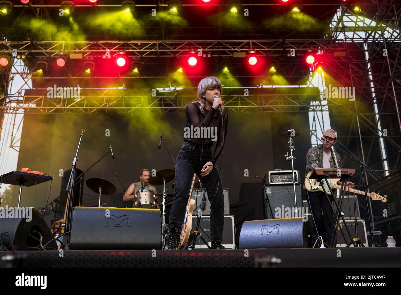 the band hurray for the riff raff performs live in Turin during the ...