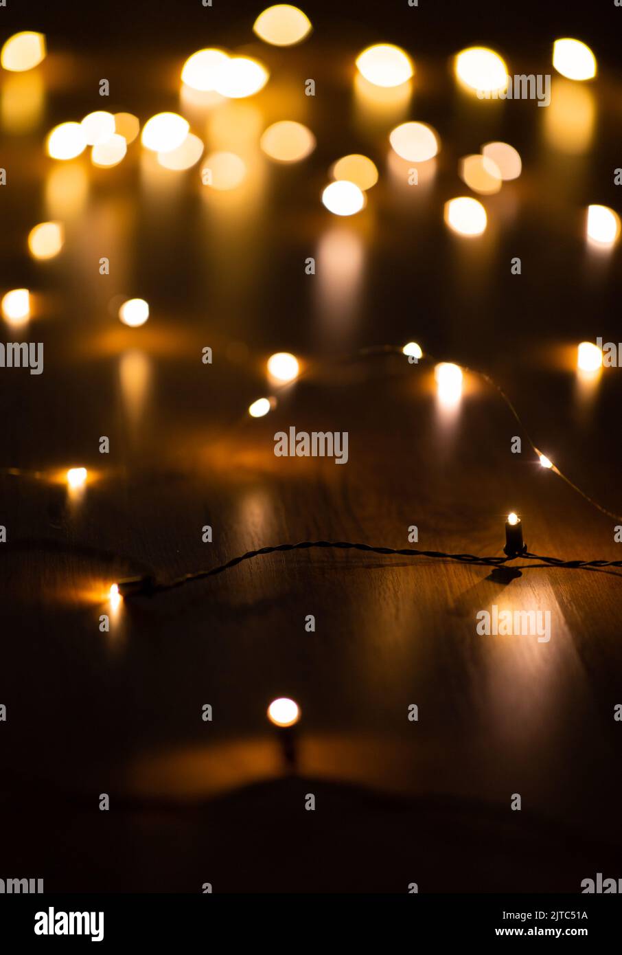 Close up electric garland lights hi-res stock photography and images ...