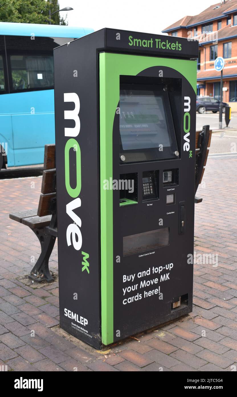 Ticket Vending Machine (TVM) selling Move MK smart tickets in Newport ...
