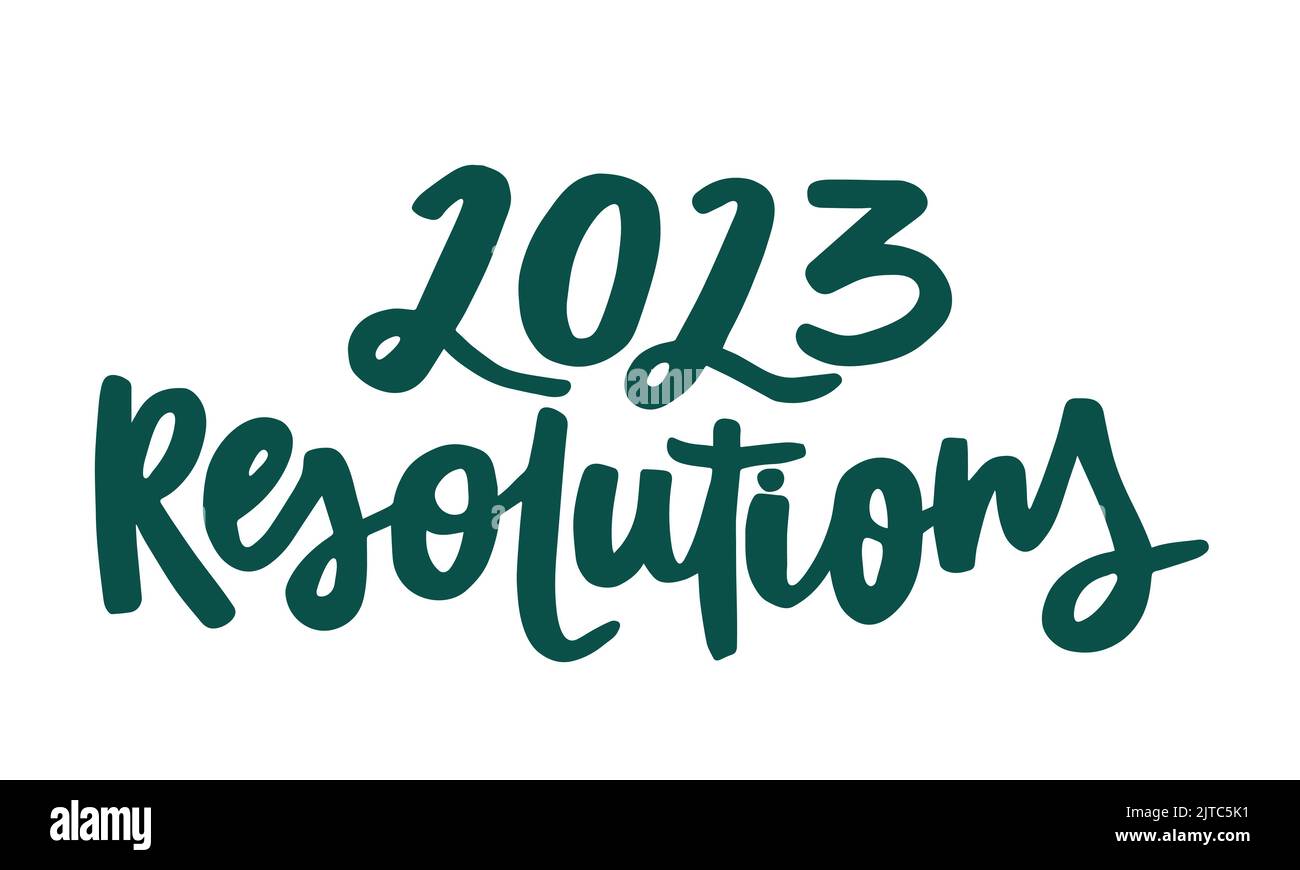 2023 resolutions Stock Vector Images - Alamy