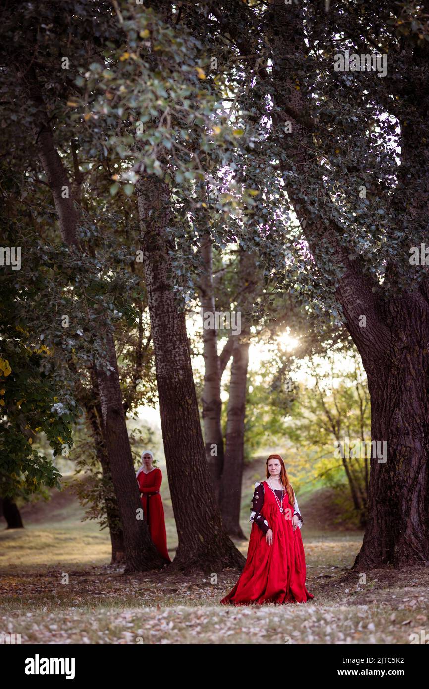 Photo shoot for lovers of living history. Images of a wealthy Venetian ...