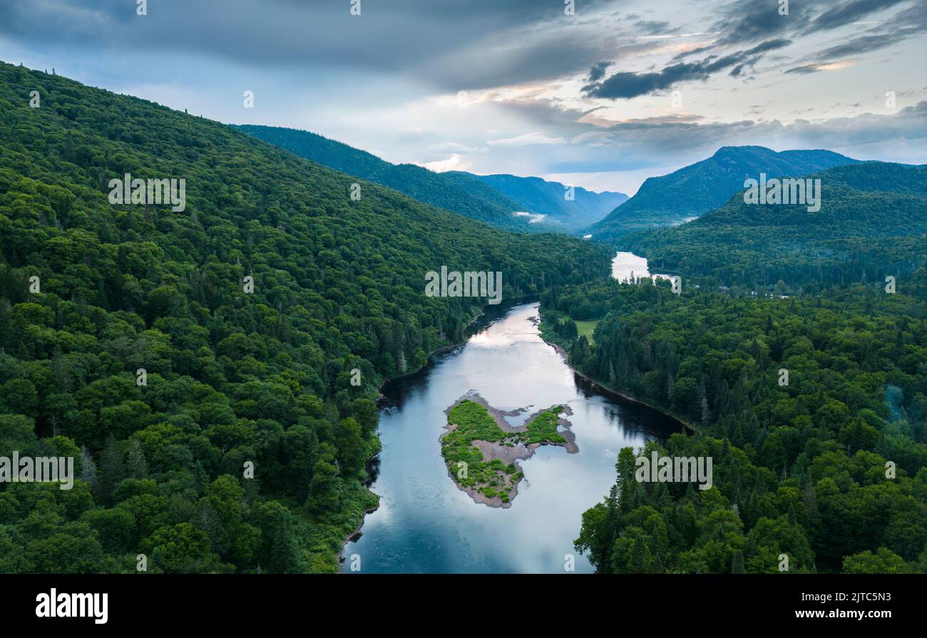 Aerial view of Jacques-Cartier National Park Stock Photo - Alamy