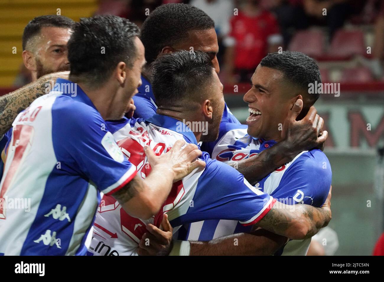 Perugia, Italy. 28th Aug, 2022. cheddira walid (n.11 bari ssc) exultation 0-2 during AC Perugia ...