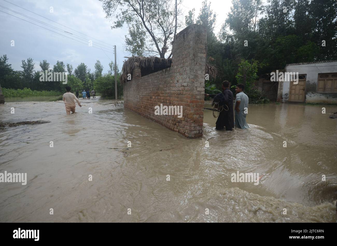 Peshawar, Pakistan. 26th Aug, 2022. Torrential rains and storms cause ...