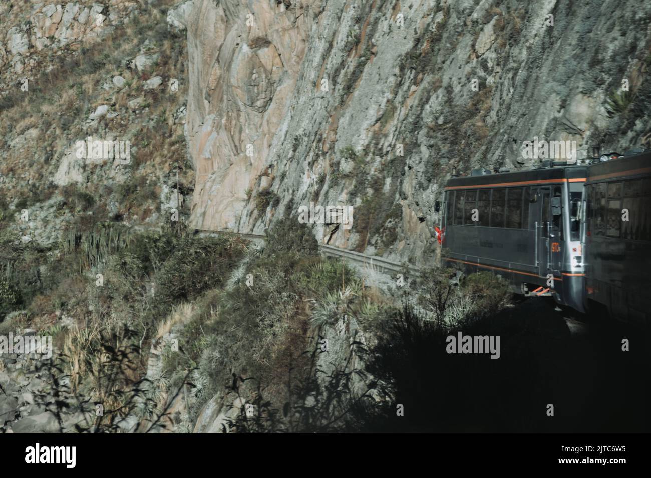 Train on steep mountain hi-res stock photography and images - Alamy