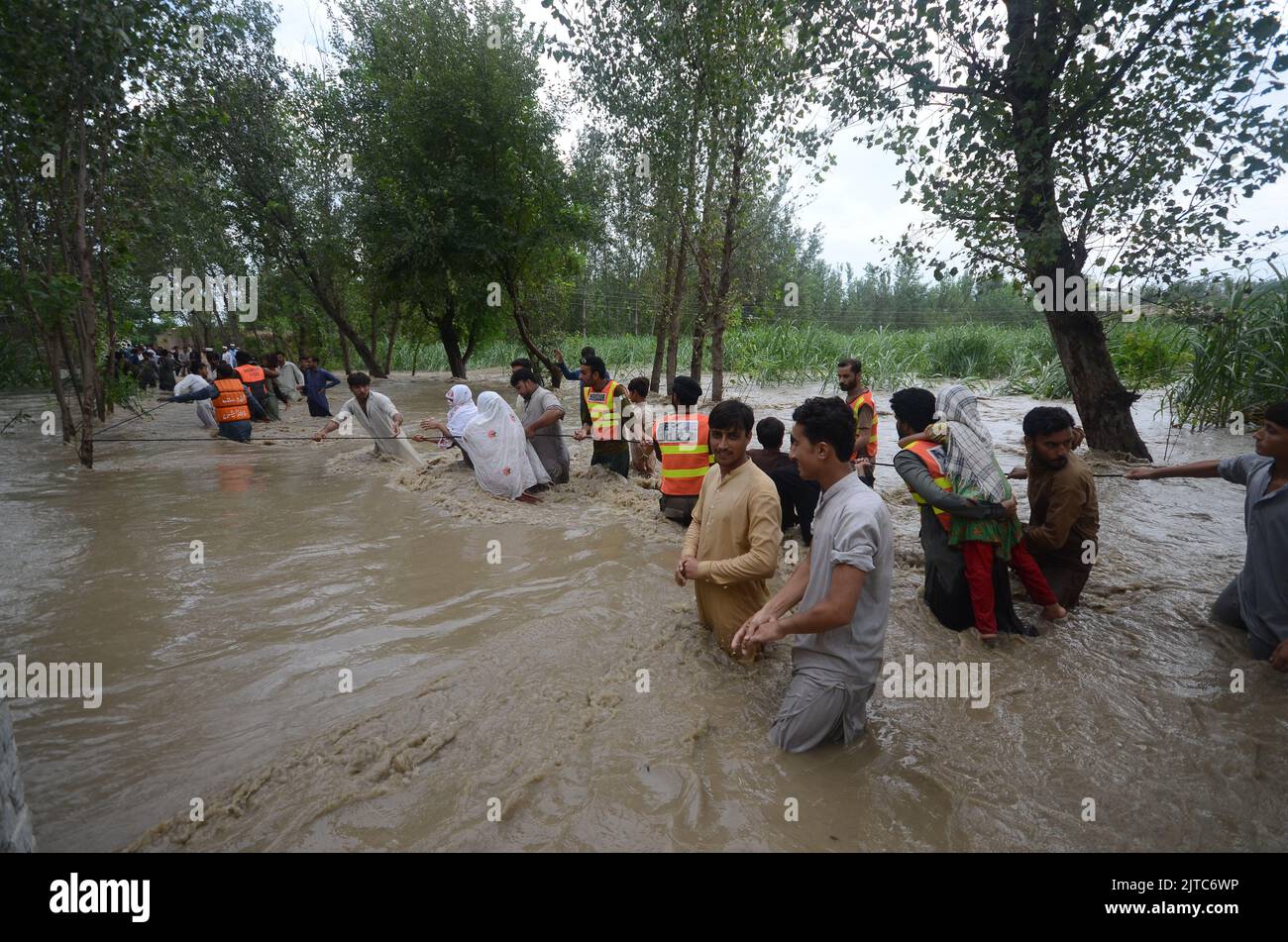 Torrential rains and storms cause flooding in Pakistan. Downpours and ...
