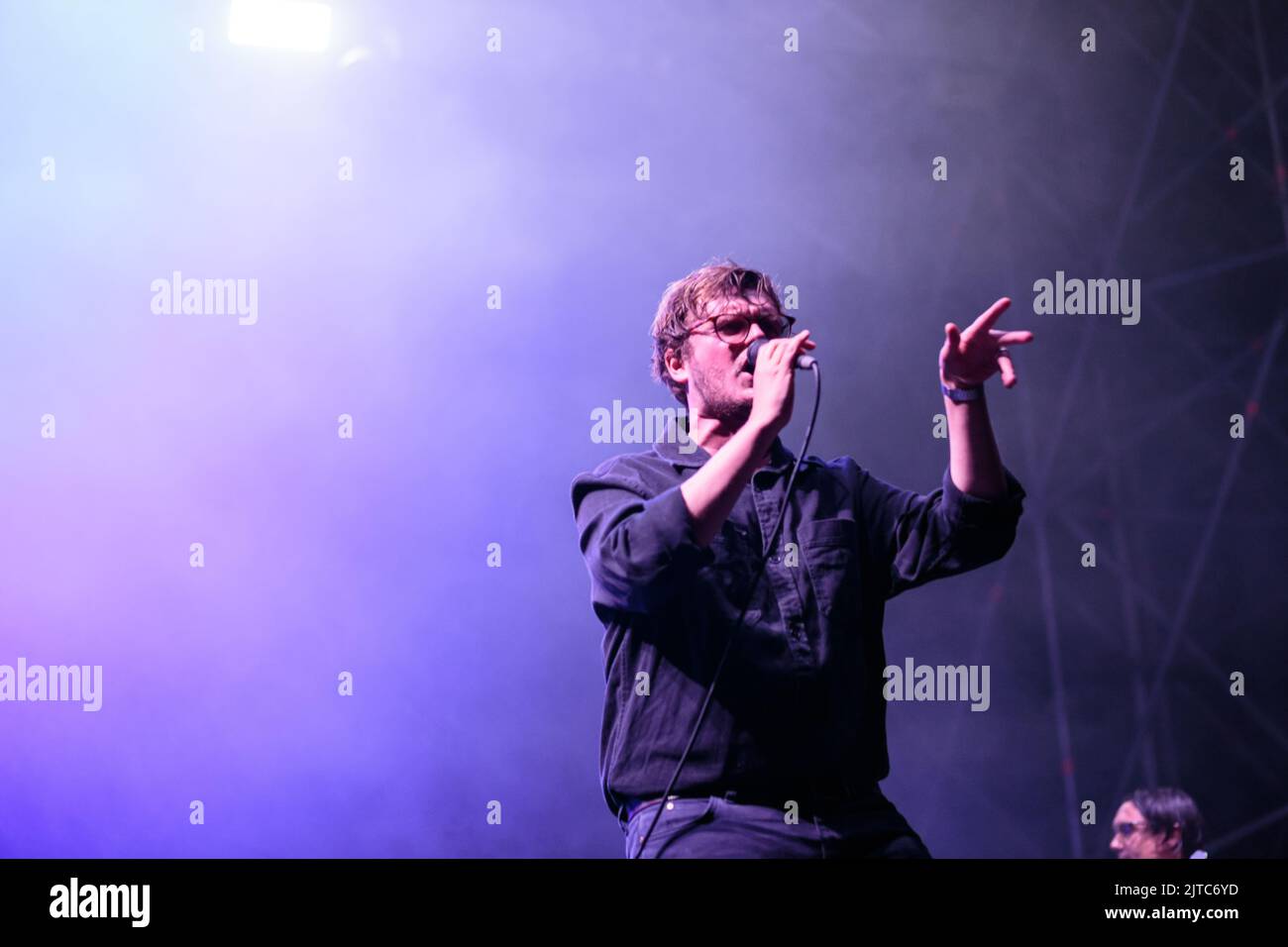 The english band Yard Act perform live for the only italian show in ...