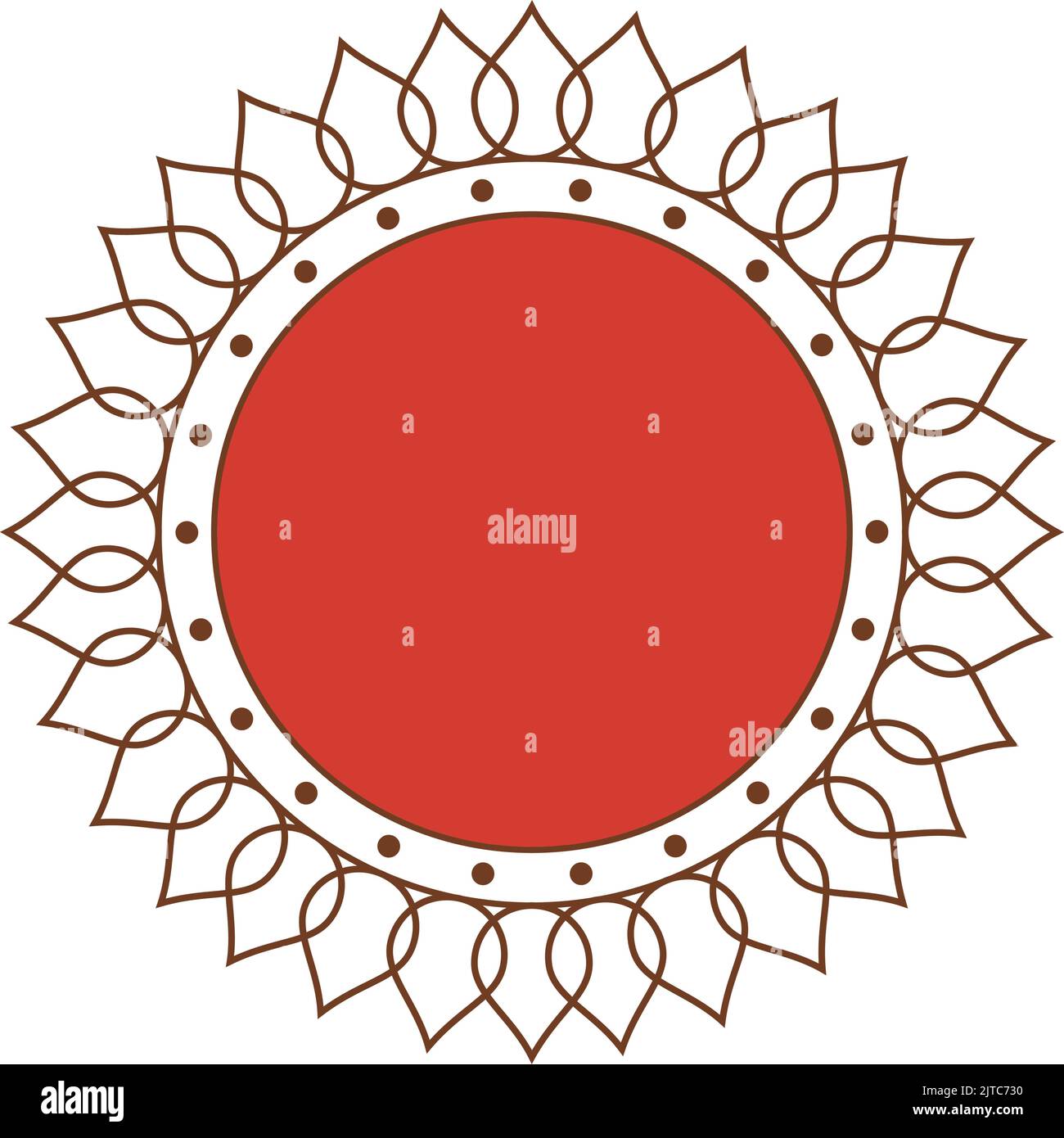 ethnic red mandala Stock Vector Image & Art - Alamy