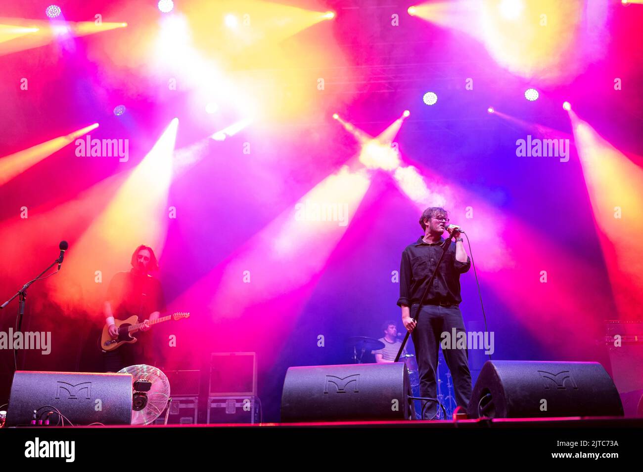 The english band Yard Act perform live for the only italian show in ...