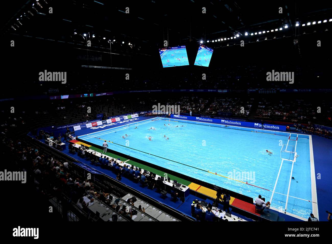 SPLIT, CROATIA - AUGUST 29: General view of Spaladium arena during the ...