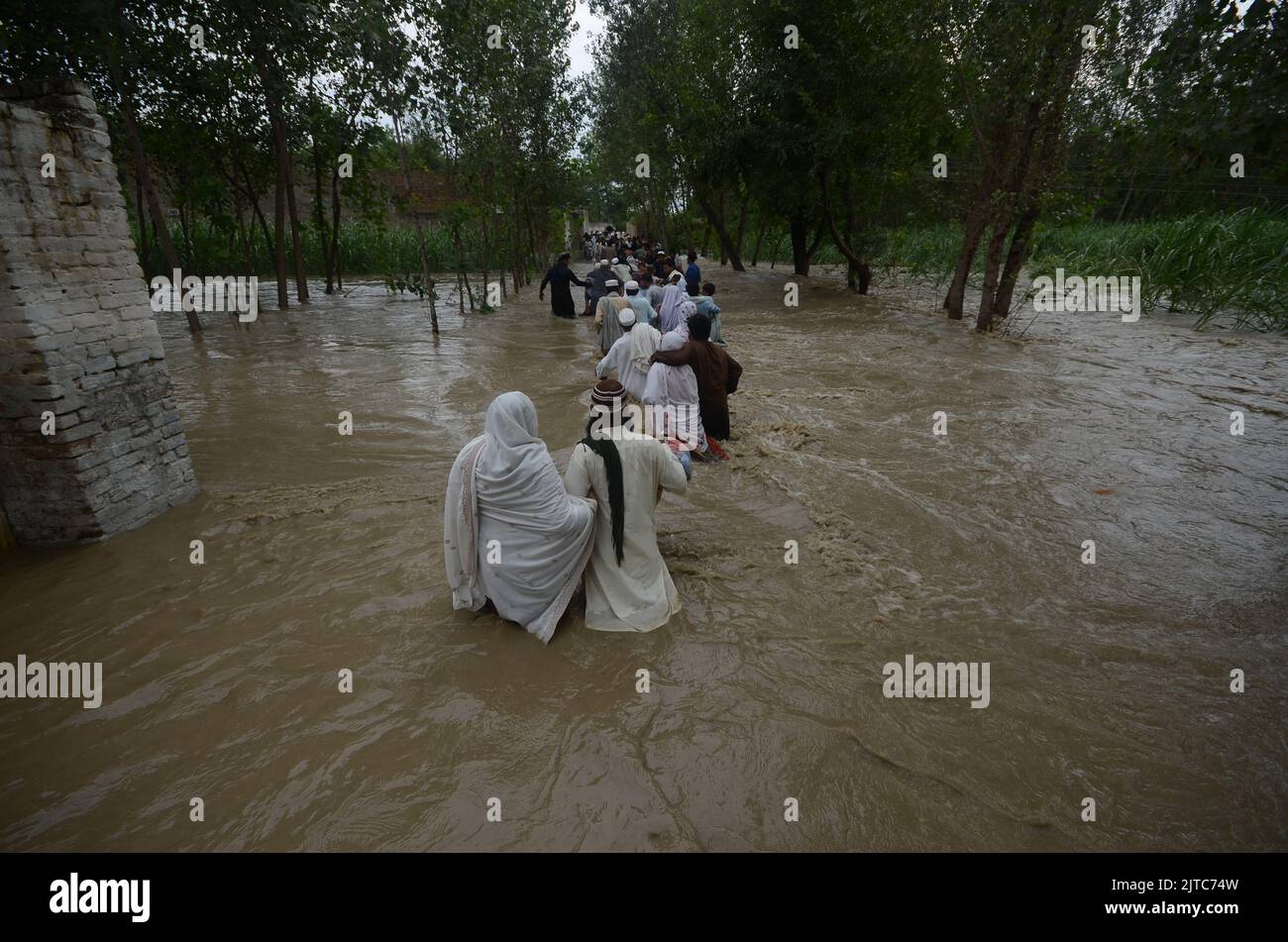 Peshawar, Pakistan. 26th Aug, 2022. Torrential rains and storms cause ...