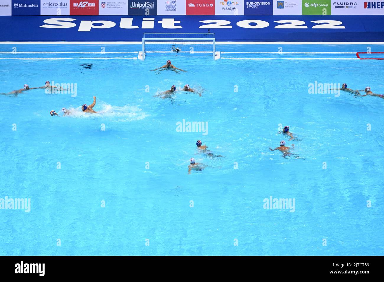 SPLIT, CROATIA - AUGUST 29: General view of Spaladium arena during the ...