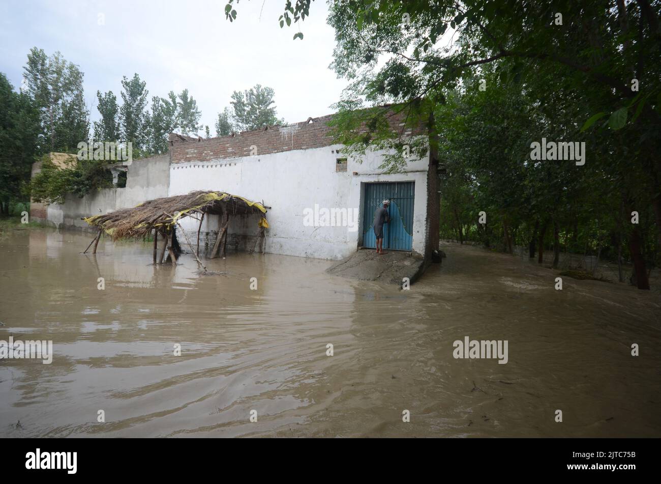 Peshawar, Pakistan. 26th Aug, 2022. Torrential rains and storms cause ...