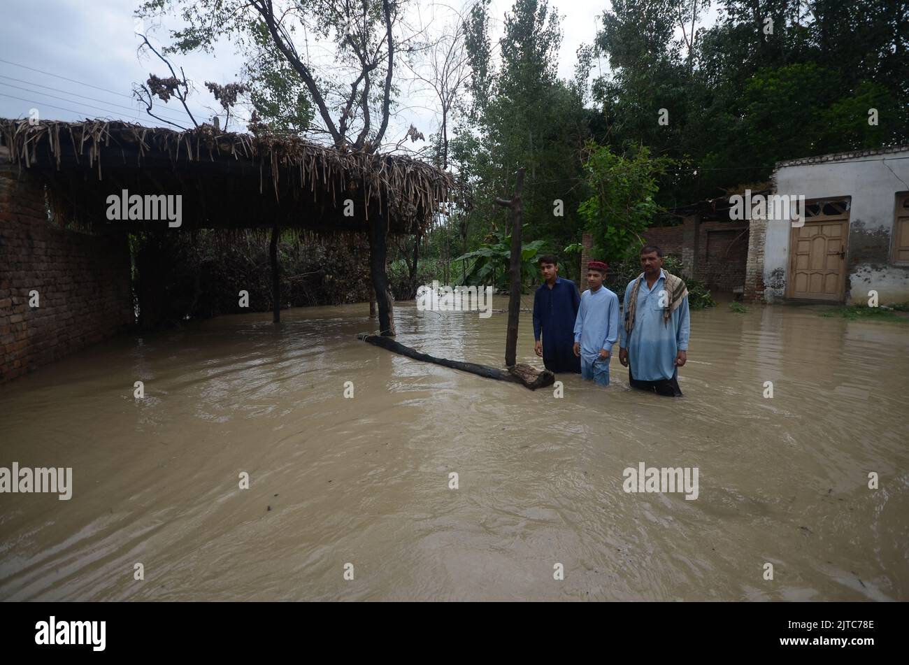 Peshawar, Pakistan. 26th Aug, 2022. Torrential rains and storms cause ...
