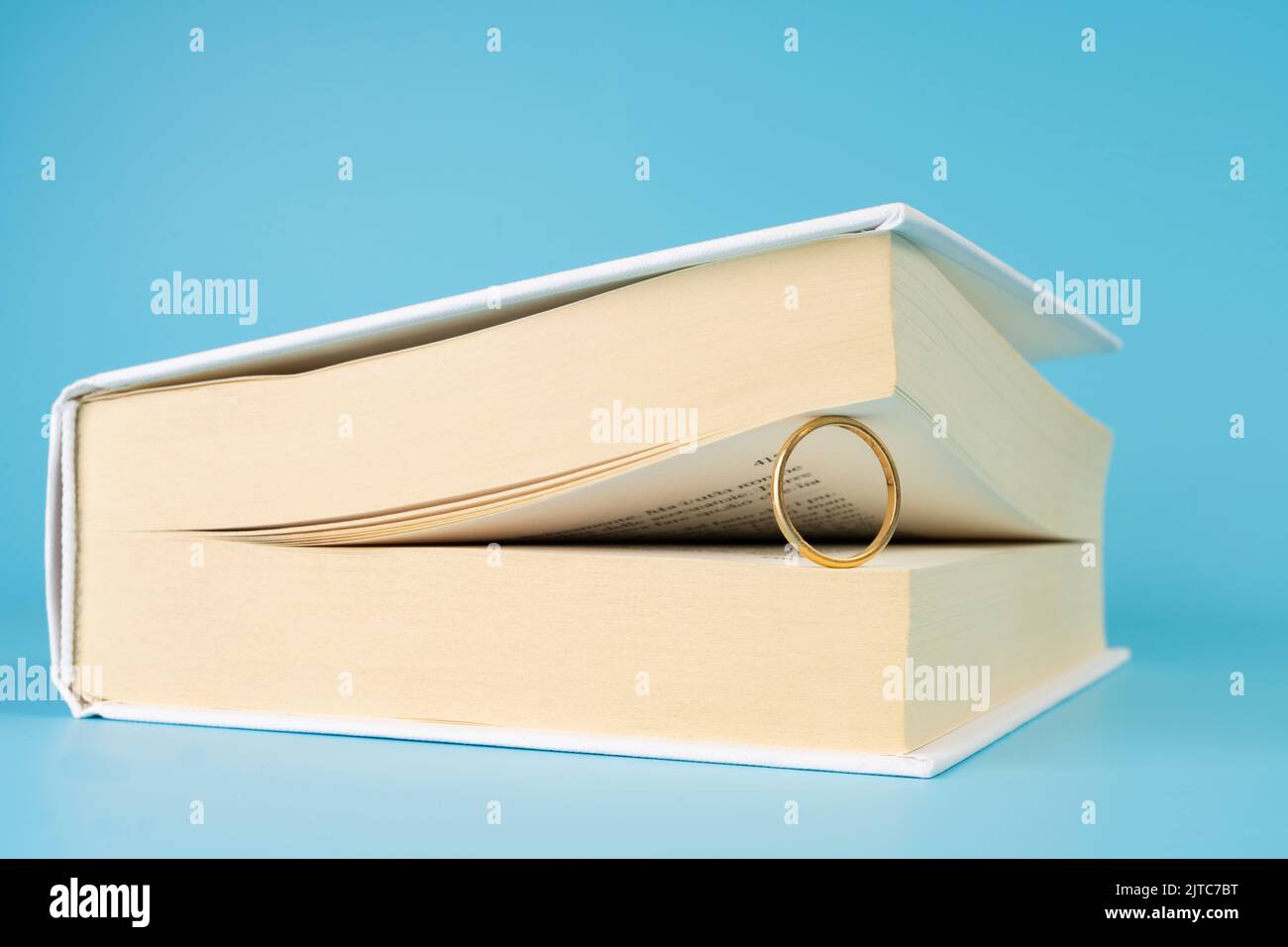 Heart between book page hi-res stock photography and images - Alamy