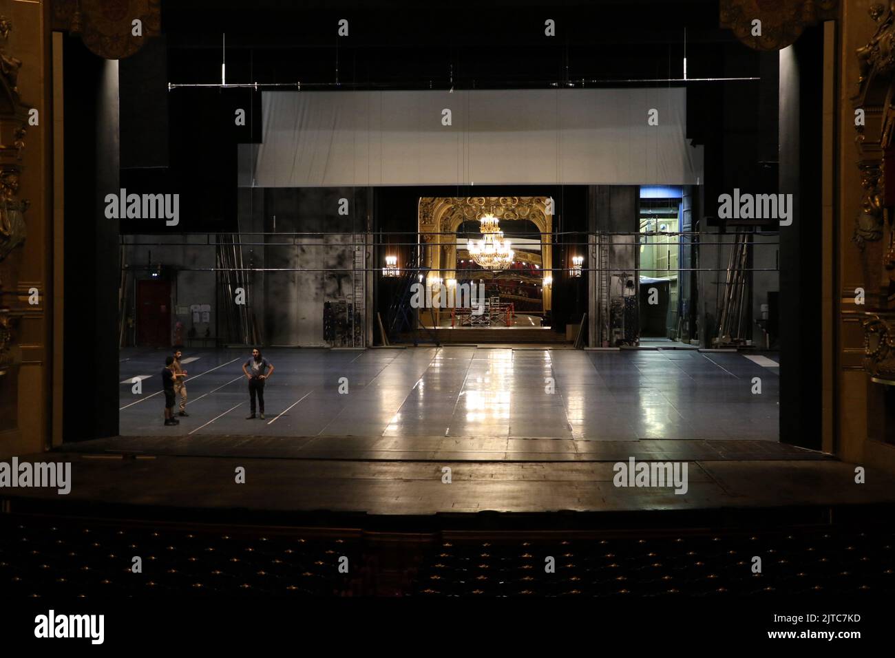 Backstage at the Opera Garnier Stock Photo - Alamy