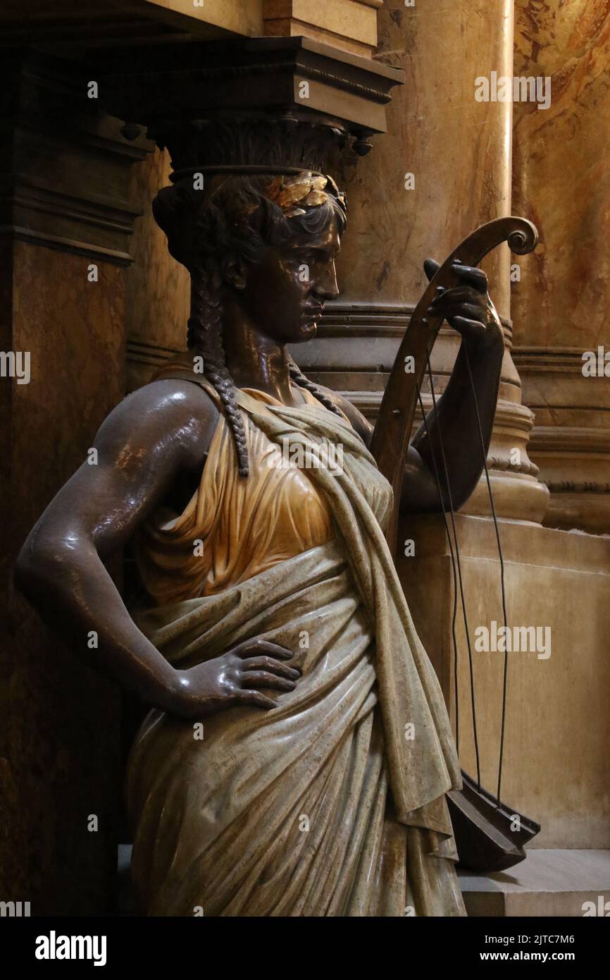 Detail of the Palais Garnier, the National Opera of Paris Stock Photo ...
