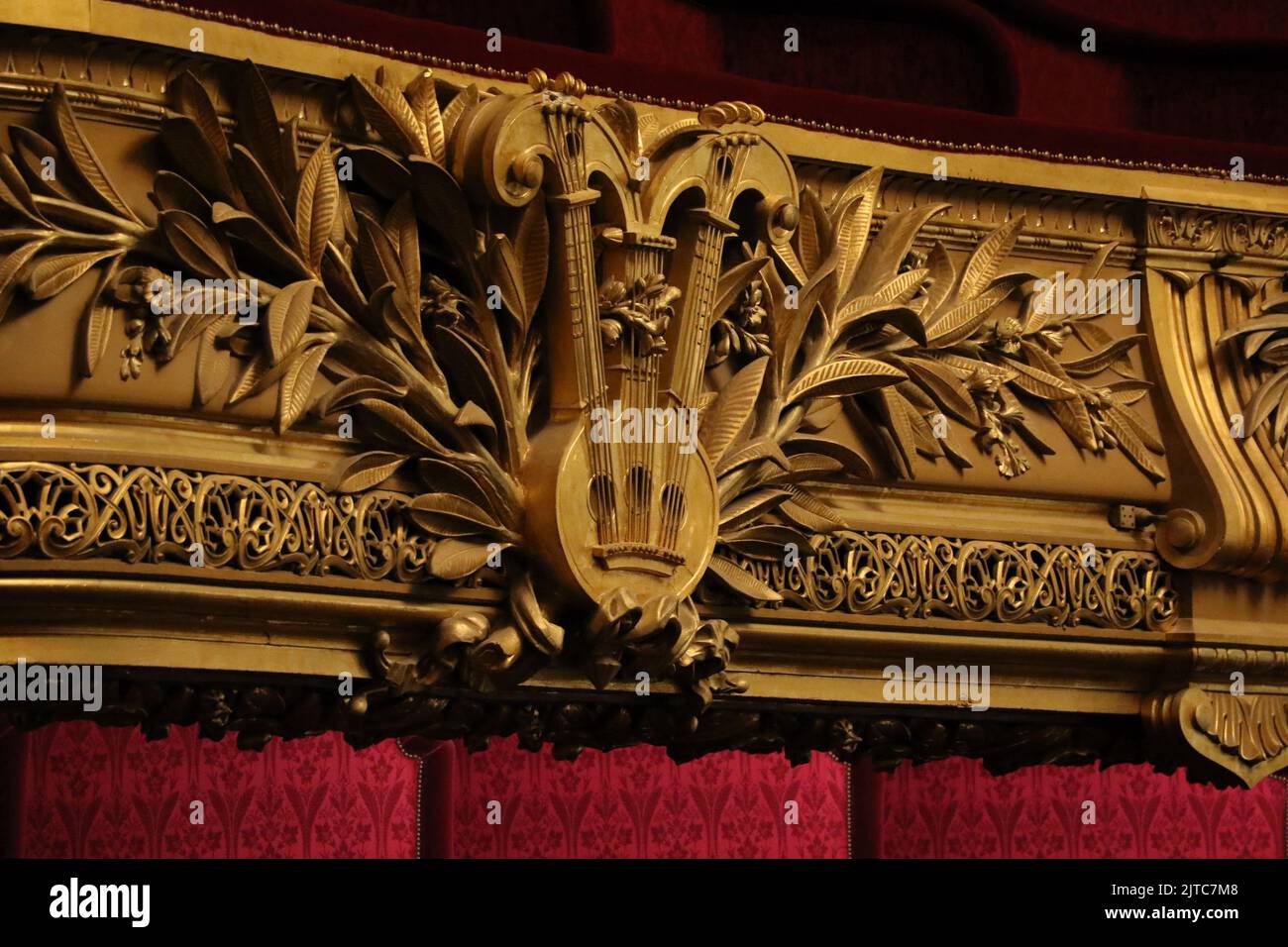 Detail of the Palais Garnier, the National Opera of Paris Stock Photo ...