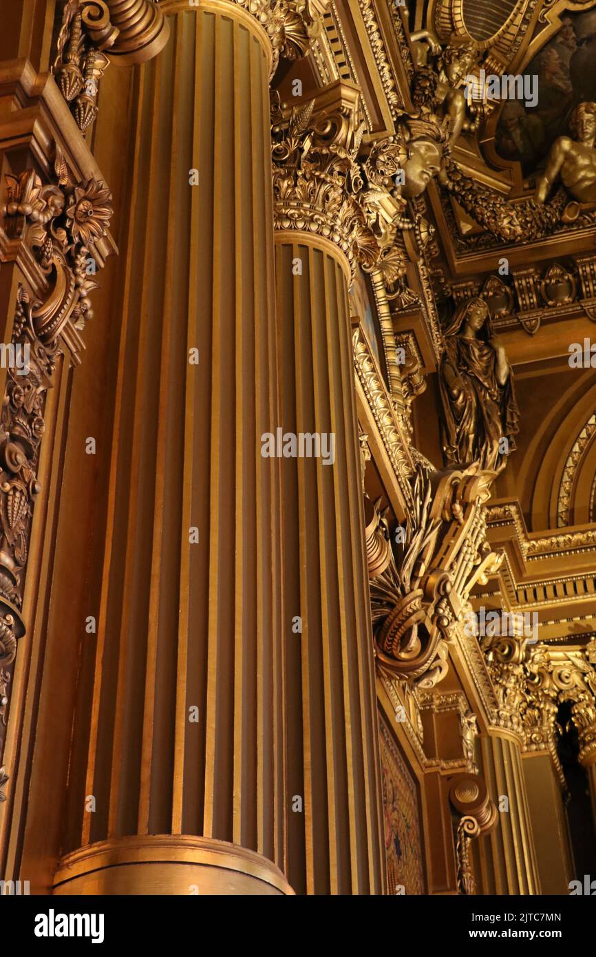 Detail of the Palais Garnier, the National Opera of Paris Stock Photo ...