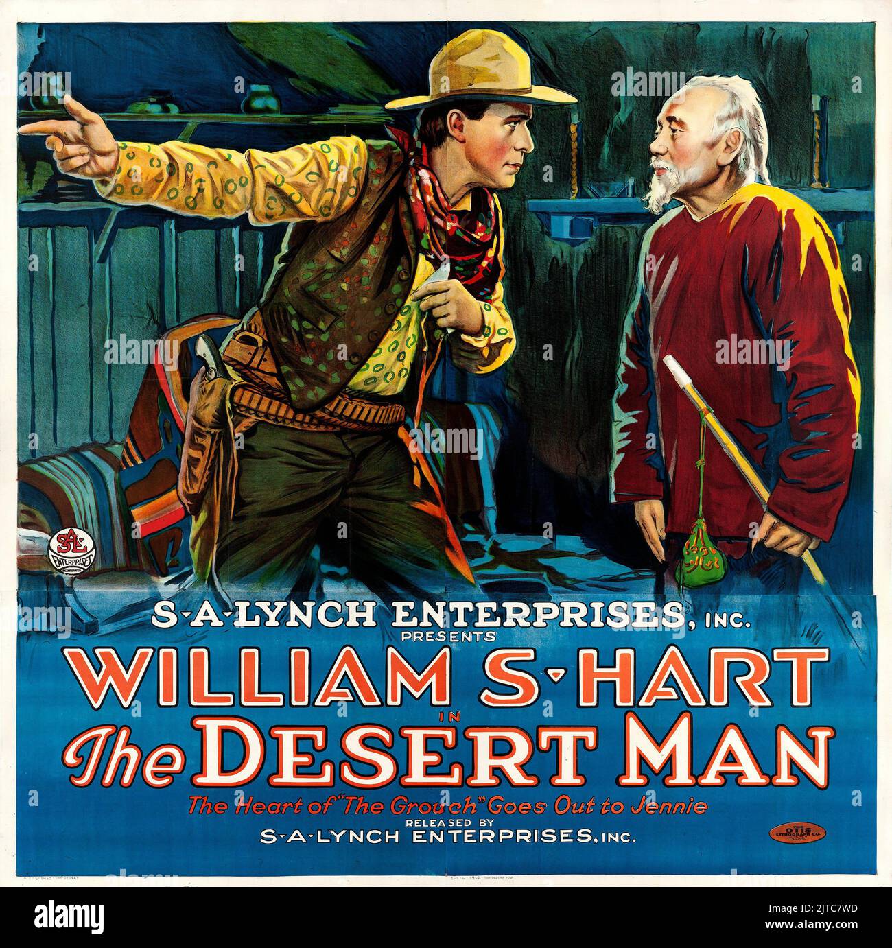 Old Western Movie - Vintage film poster - The Desert Man (S.A. Lynch ...