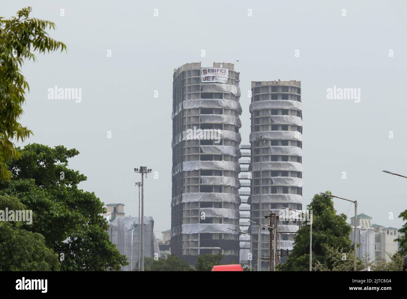 Noida, Uttar Pradesh, India, 28 Aug 2022 - Supertech Twin Towers, 35 ... Noida, Uttar Pradesh, India, 28 Aug 2022 - Supertech Twin Towers, 35 ...