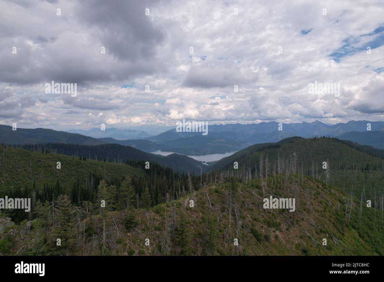Aerial shot beautiful blue alpine hi-res stock photography and images - Alamy