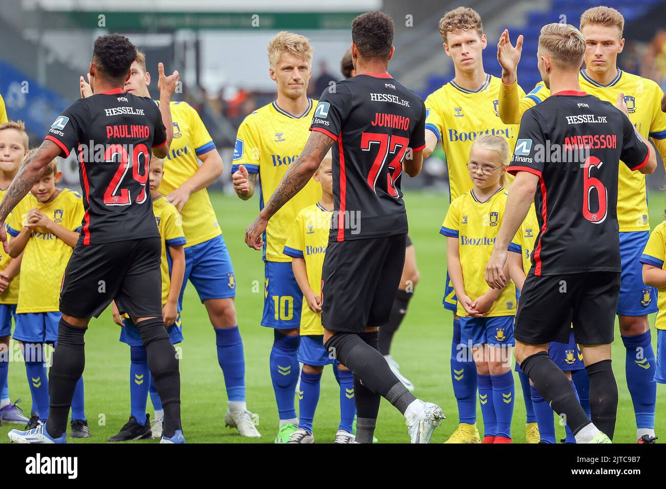 Brondby, Denmark. 29th Aug, 2022. Daniel Wass (10) of Broendby IF seen ...