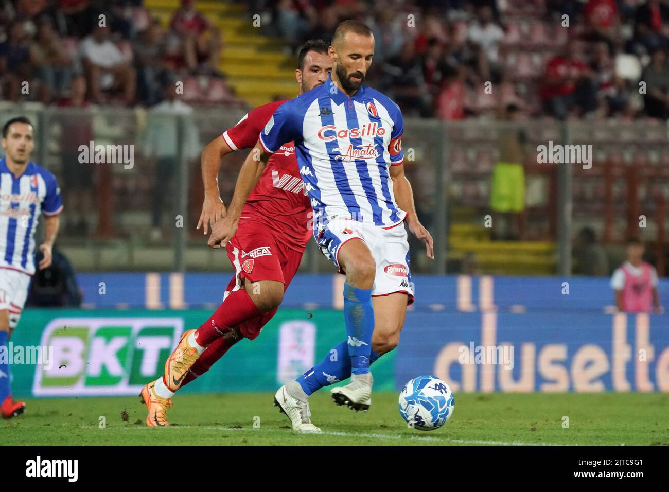 Perugia, Italy. 28th Aug, 2022. di cesare valerio (n.6 bari ssc) during ...
