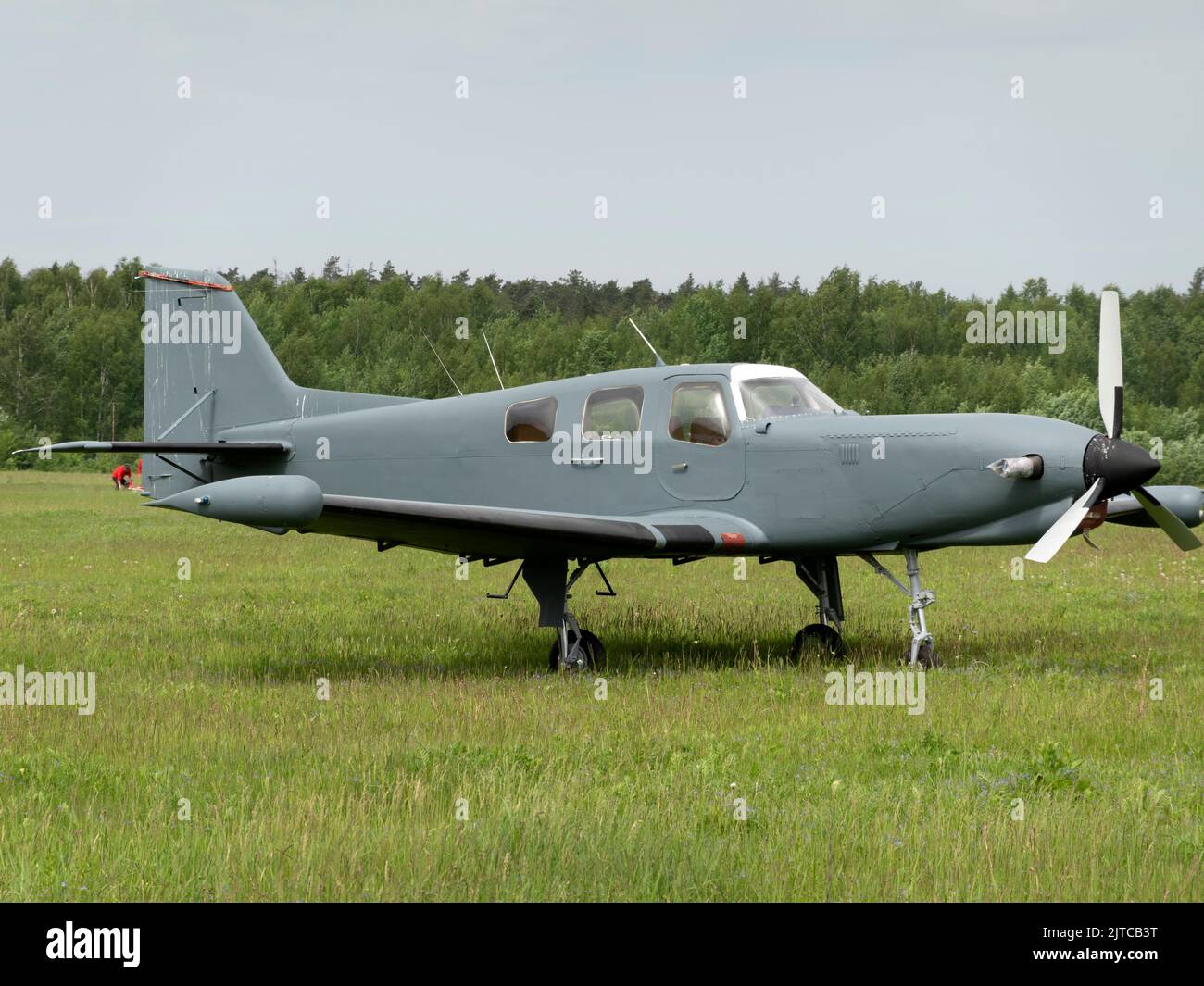 MOSCOW REGION, CHERNOE AIRFIELD 22 May 2021: airplane SM-2000 the Sky ...