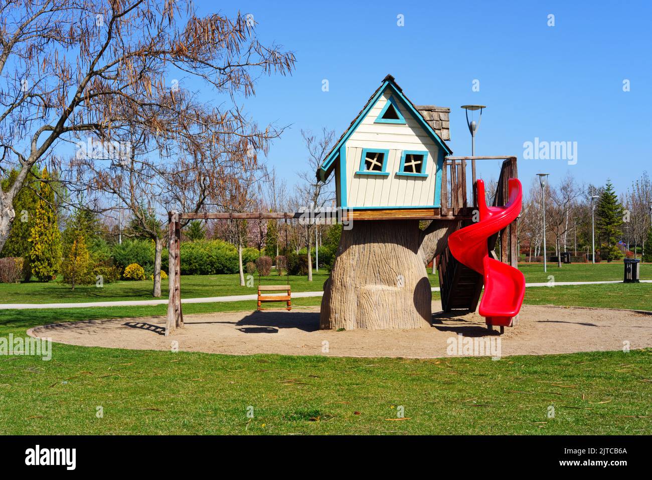 Slide playground vintage hi-res stock photography and images - Alamy