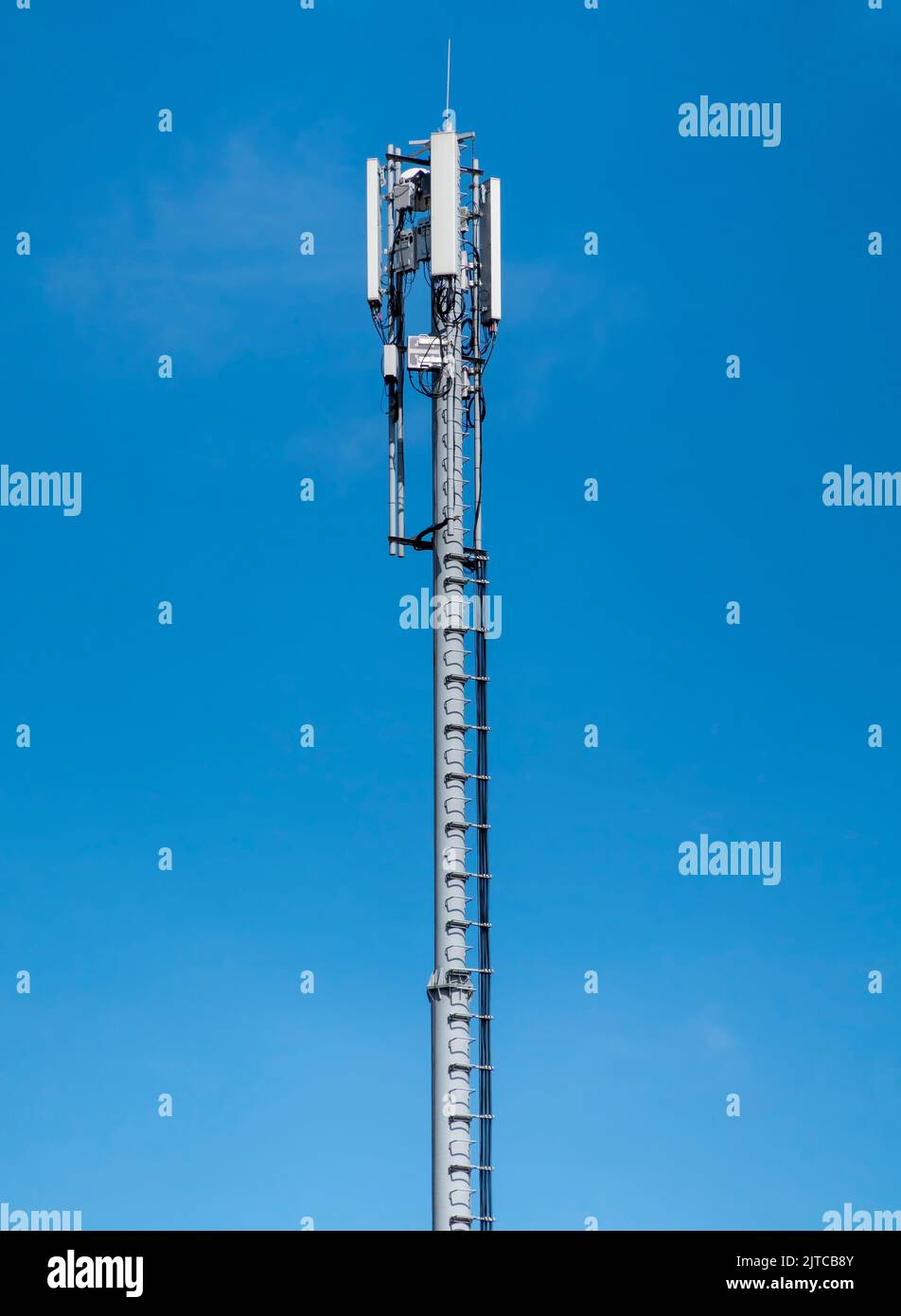 communications tower for tv and mobile phone signals Stock Photo - Alamy