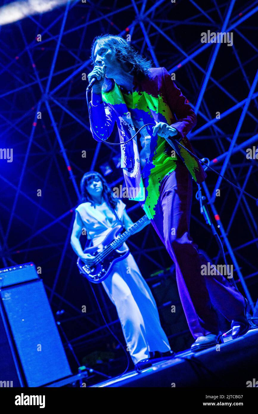 Turin Italy. 28 August 2022. The Scottish band PRIMAL SCREAM performs ...