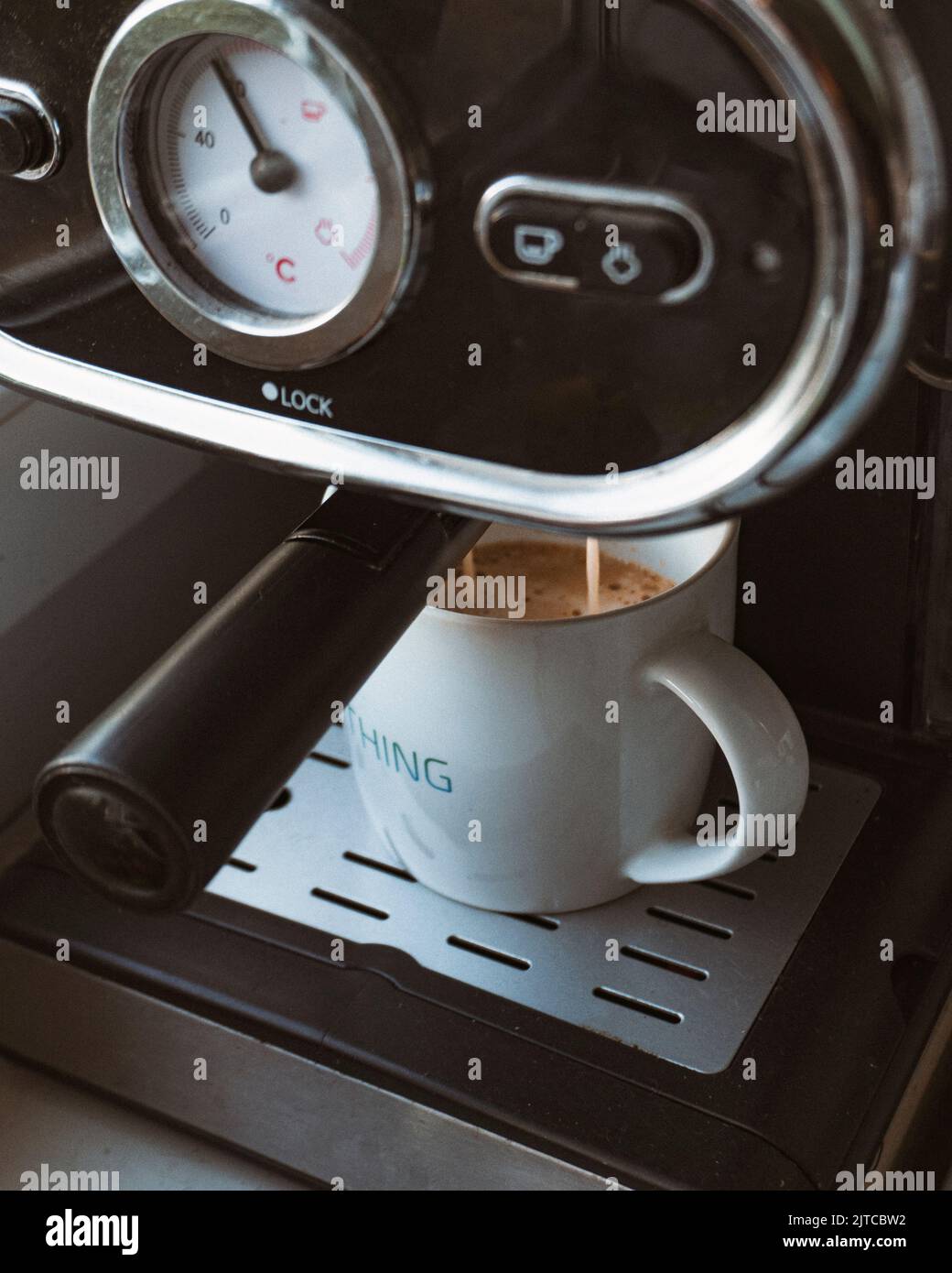 Coffee making process Stock Photo - Alamy