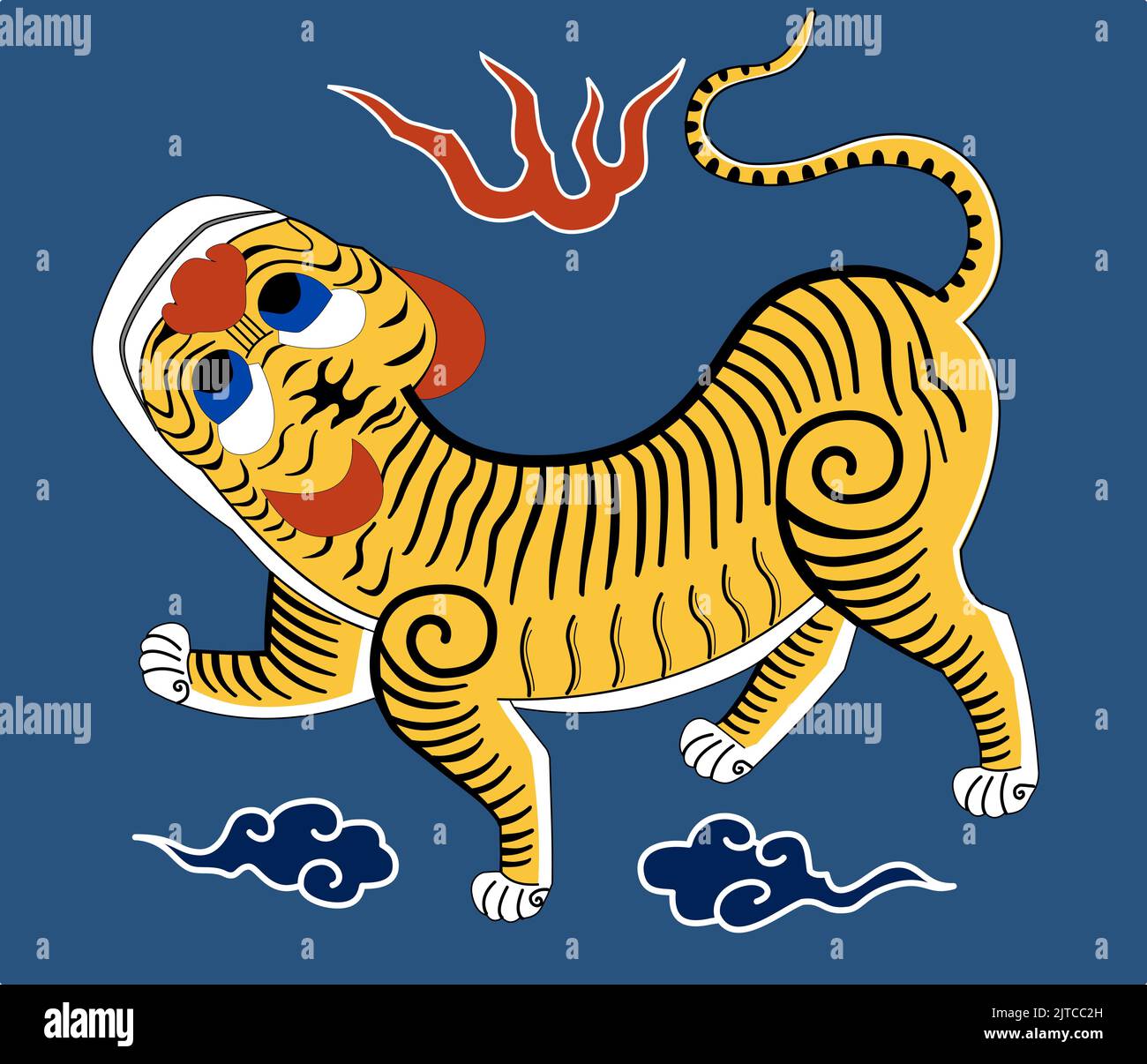 flag of Formosa 1895, asia. flag representing extinct country, ethnic ...